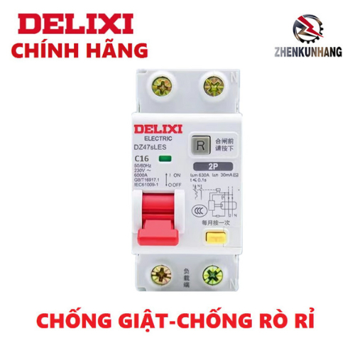 Aptomat chống giật RCBO mã DZ47SLEs 2P C10A/C16A/C20A/C32A/C40A Thương Hiệu DELIXI | Shopee Việt Nam