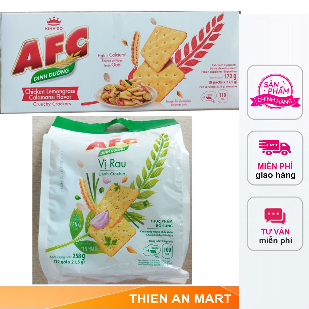 Bánh AFC Dinh Dưỡng Kinh Đô hộp 172g và 258g | Shopee Việt Nam