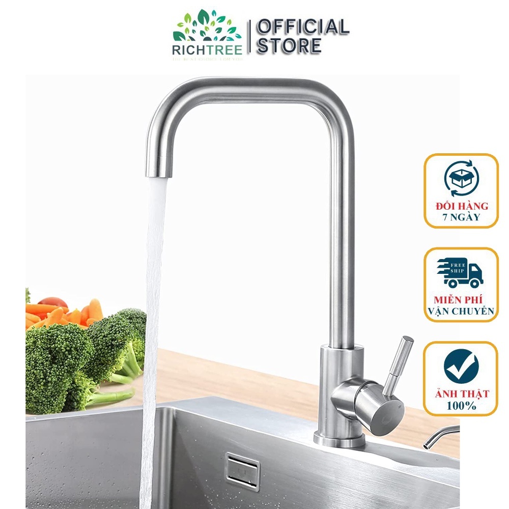 [Tặng dây cấp]Vòi rửa bát thương hiệu Richtree gắn chậu xả đơn,chất ...