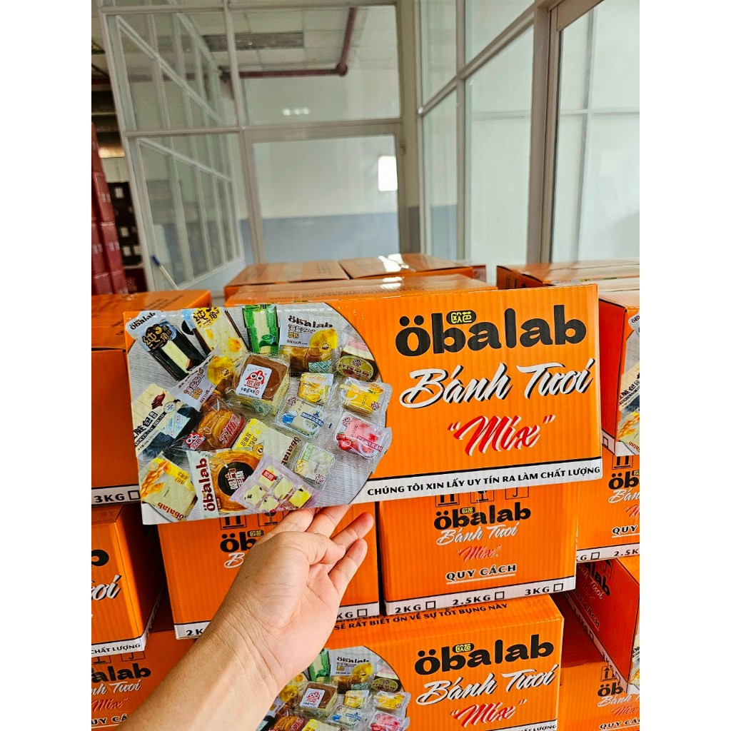 Bánh mix Đài Loan Obalab Mix đủ vị Thùng 2.3kg | Shopee Việt Nam
