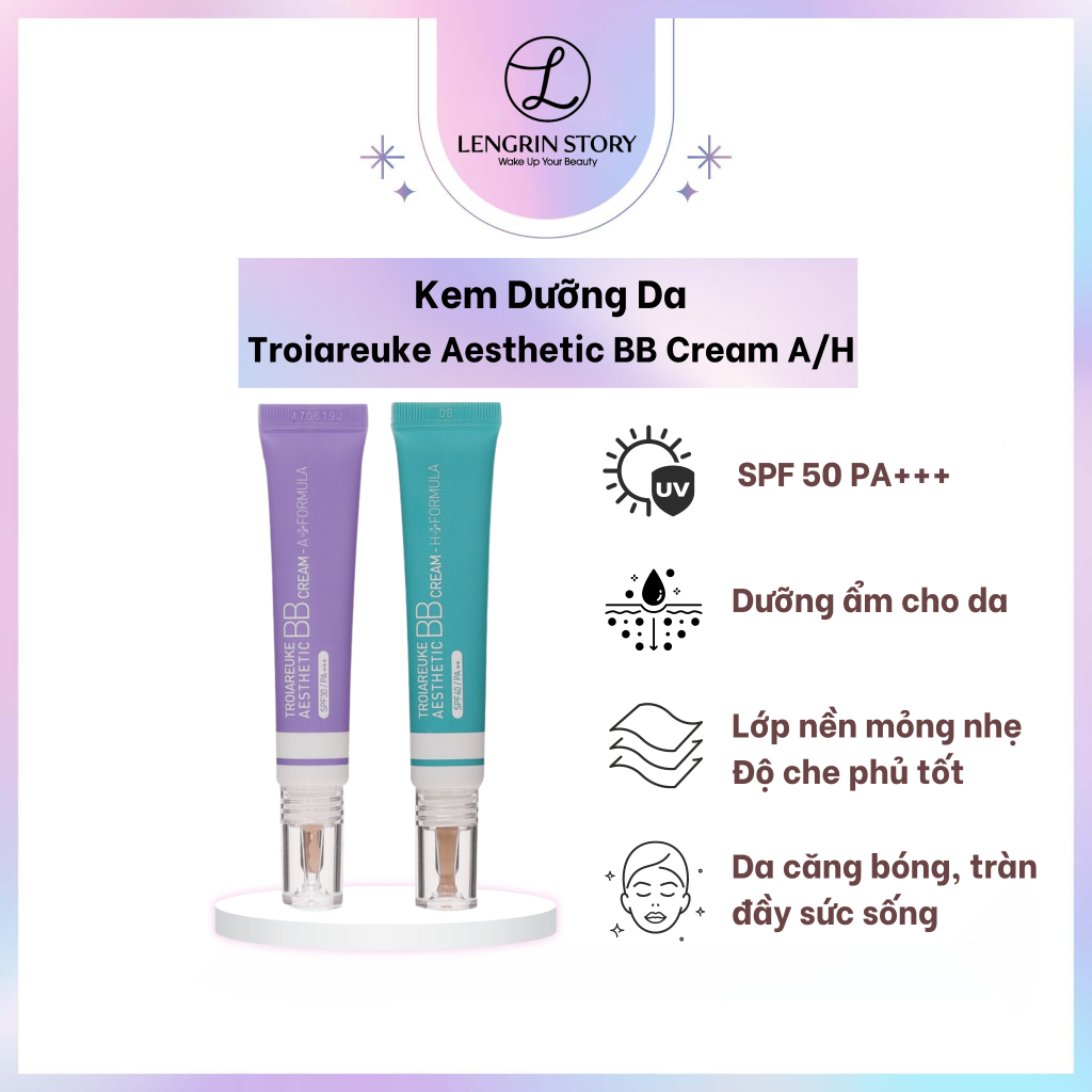 Kem Dưỡng Da Troiareuke Aesthetic BB Cream A/H Formula Giúp Dưỡng Ẩm Và Hiệu Chỉnh Sắc Tố Da ...