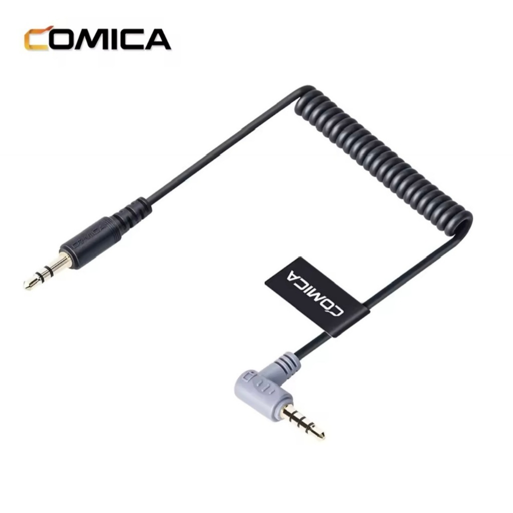 Cáp âm thanh COMICA CVM-D-SPX 3.5mm TRS - TRRS Dùng cho mic đầu ra 3.5mm TRS kết nối với điện ...