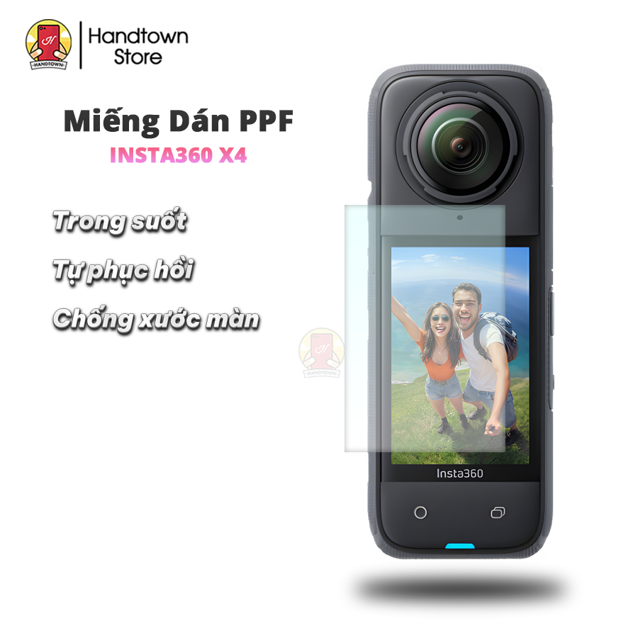 Combo 2 Miếng Dán PPF 4 Lớp Dán Bảo Vệ Màn Hình Camera Insta360 X4 ...