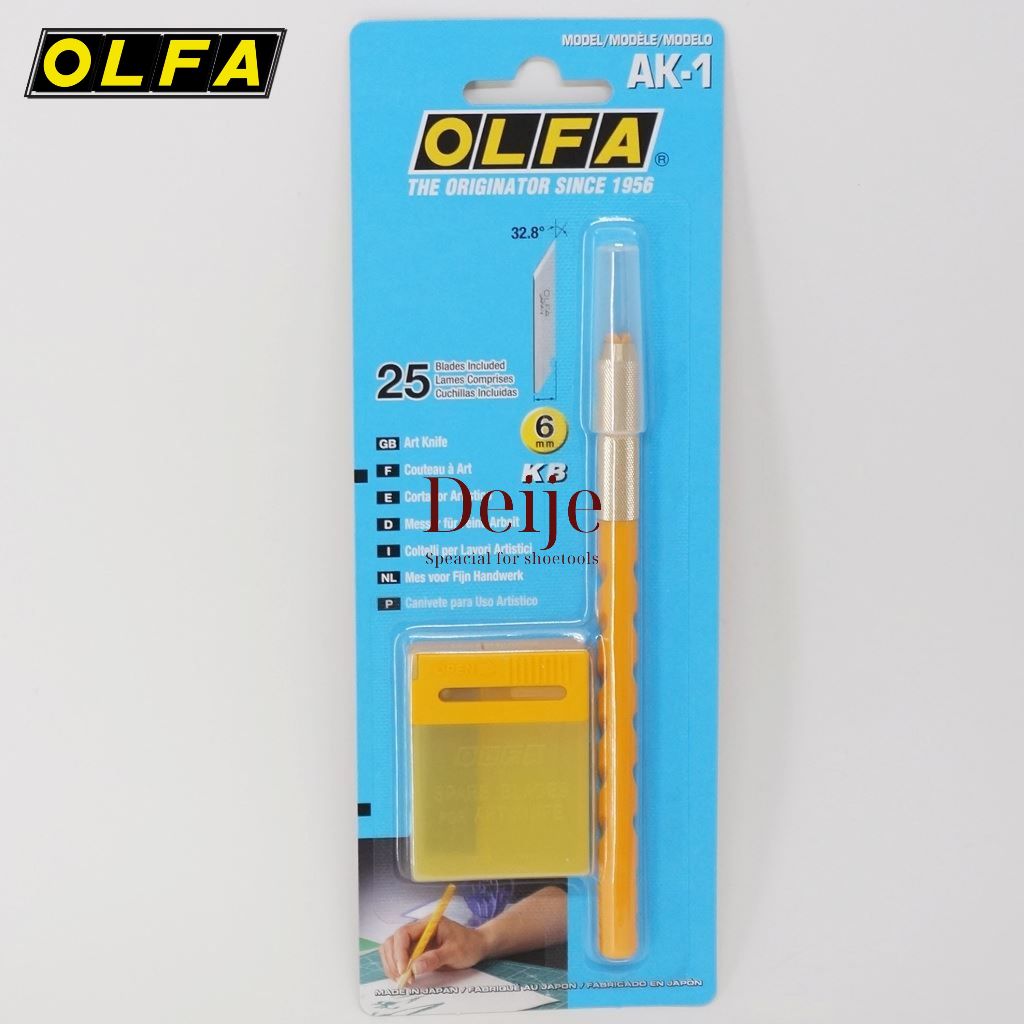Dao trổ thủ công Olfa AK-1 Nhật Bản (kèm hộp lưỡi dao KB 25 lưỡi) | Shopee Việt Nam