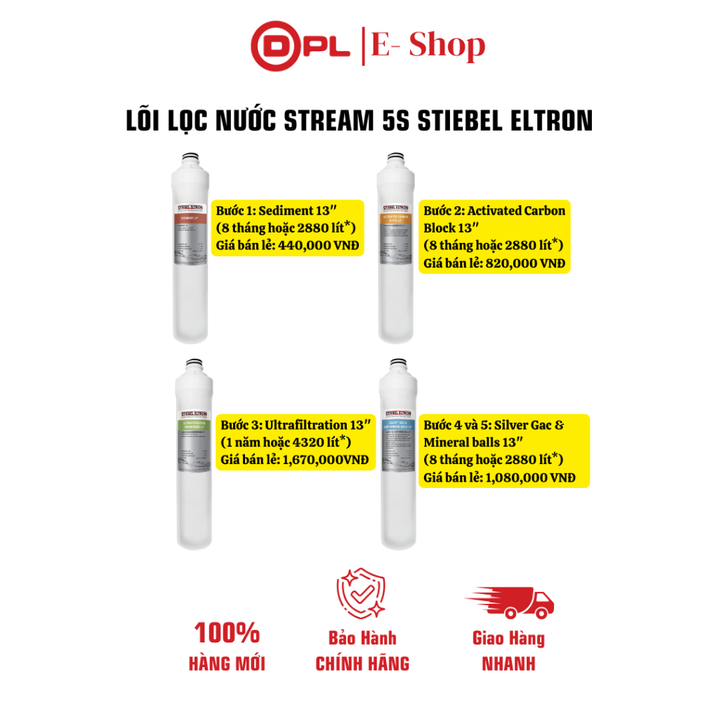 Lõi lọc nước Stream 5S Stiebel Eltron | Shopee Việt Nam