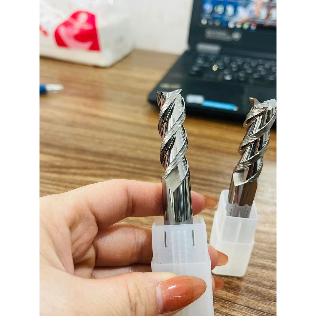 (D1-D8) Dao phay ngón hợp kim gia công nhôm 3 lưỡi độ cứng 55HRC | Shopee Việt Nam