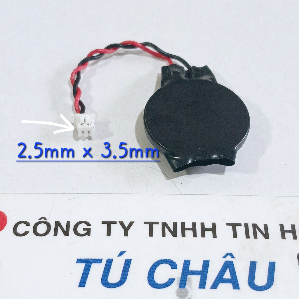 Pin Cmos 2032, CR2032, CR2032W - 3V / Loại 2 dây 2 lổ Đầu cắm: 2.5mm x ...