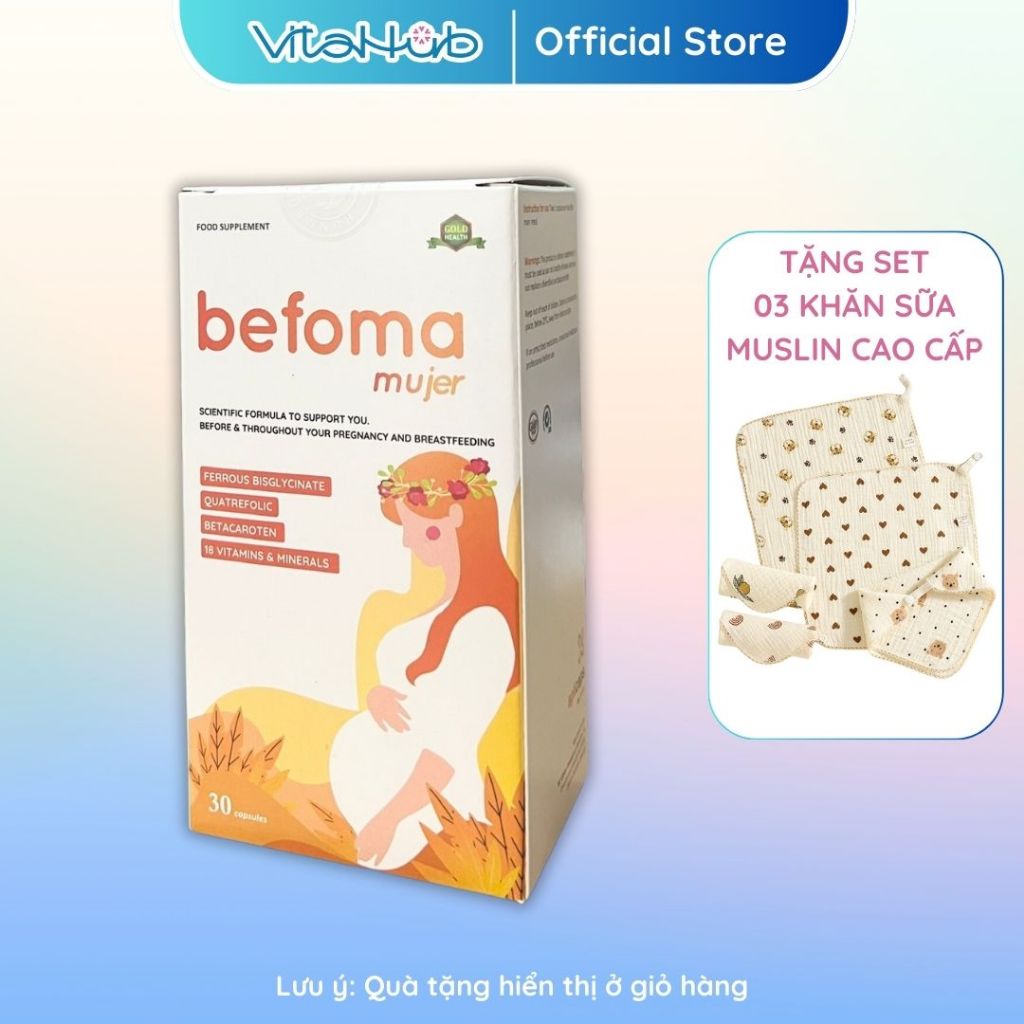 Viên uống bổ sung Sắt, Acid Folic, Vitamin và khoáng chất thiết yếu cho ...