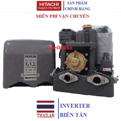 Máy bơm nước tăng áp Hitachi WM-PV400GX2-SPV-Inverter, bảo hành 1 năm ...