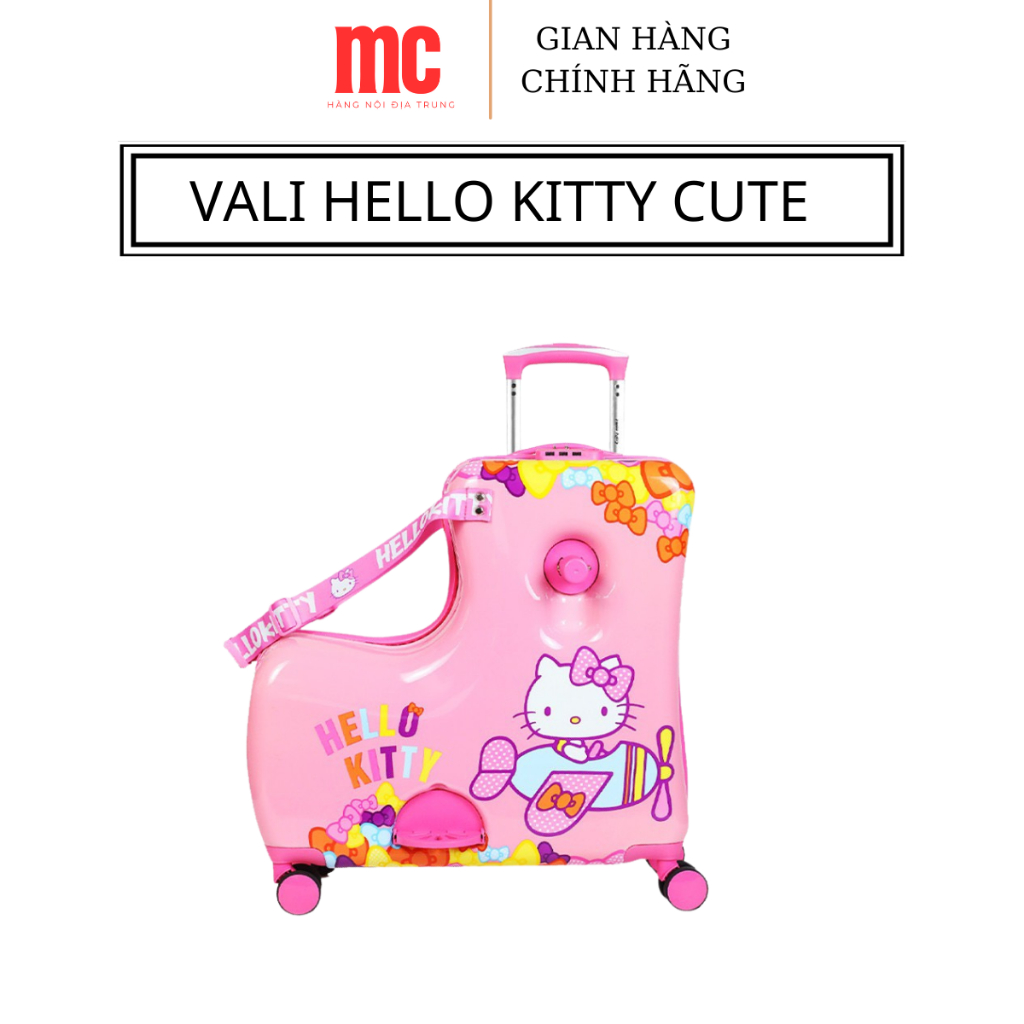 Vali B.duck Chính Hãng, Vali Mèo Ngồi Máy Bay Hello Kitty Hồng Cute ...