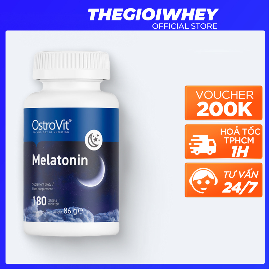 Ostrovit MELATONIN (180 viên), (300 viên) | Hỗ Trợ Cải Thiện Giấc Ngủ ...