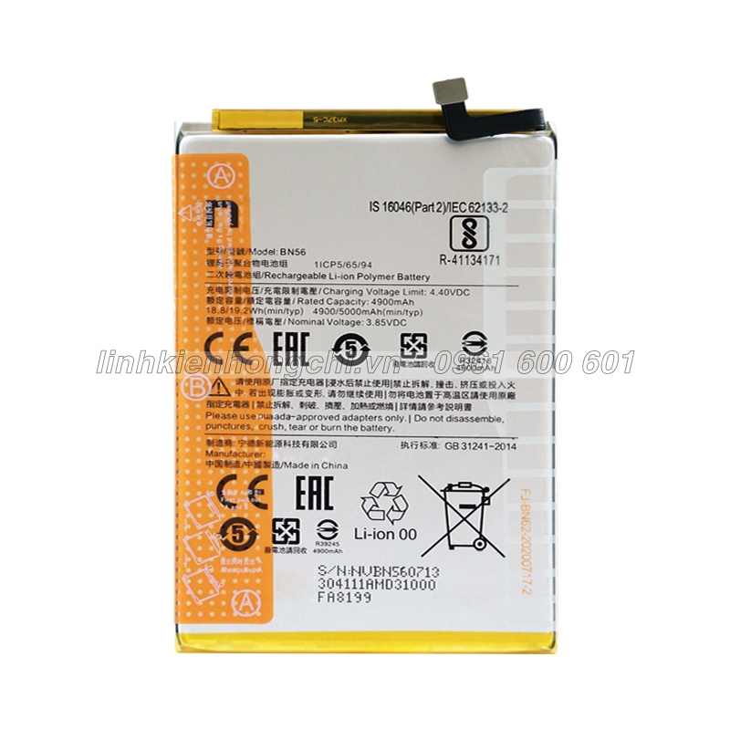 Pin điện thoại Xiaomi Redmi 9A M2006C3LG 5000mAh Zin | Shopee Việt Nam