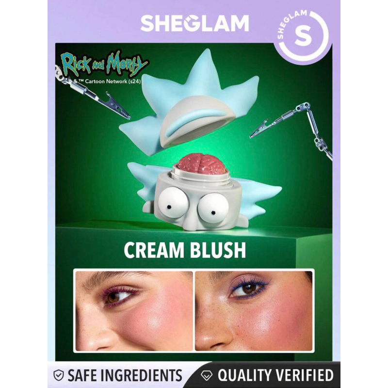 SHEGLAM Má Hồng Kem Rick and Morty | Shopee Việt Nam