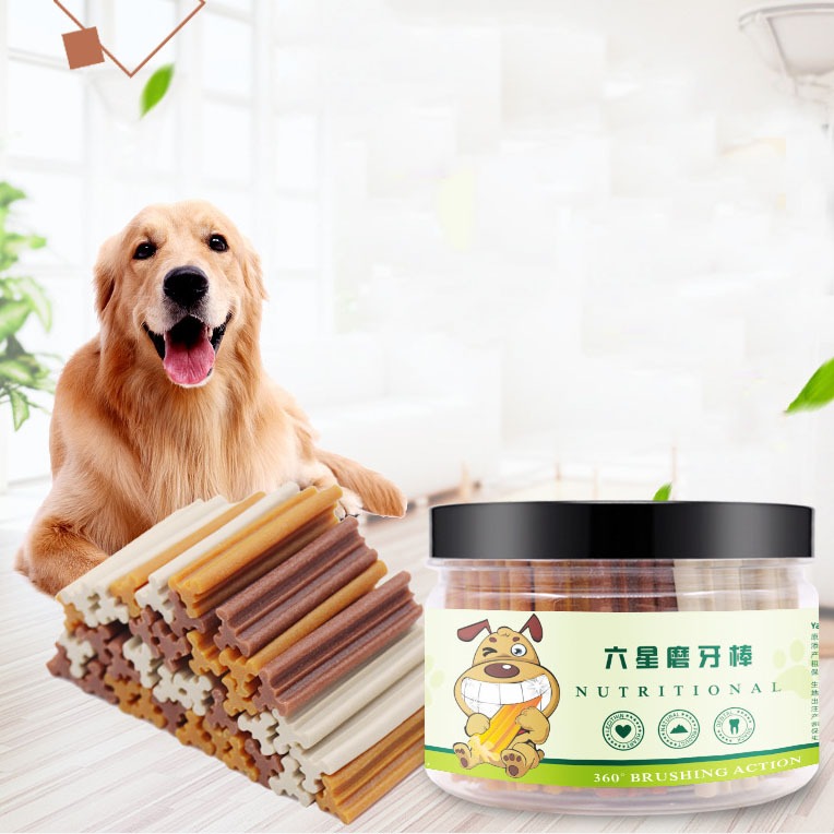 Nhai nhai chó hàm, làm sạch răng và dải răng hàm, đồ ăn nhẹ đóng hộp ...