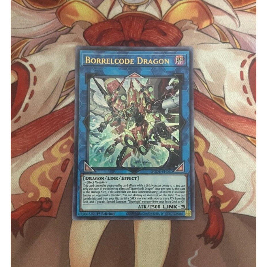 Lá bài thẻ bài Yugioh Borrelcode Dragon - ultra Rare - Tặng bọc bài ...