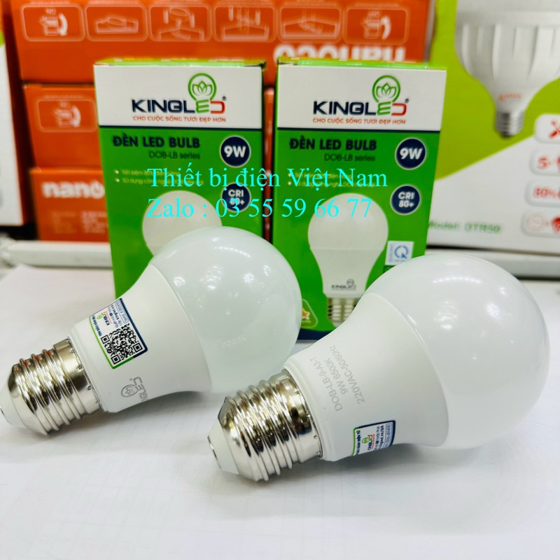 Bóng đèn Led Búp tròn Kingled DOB công suất lớn 3W-15W, sử dụng đui E27 bảo hành chính hãng 2 ...