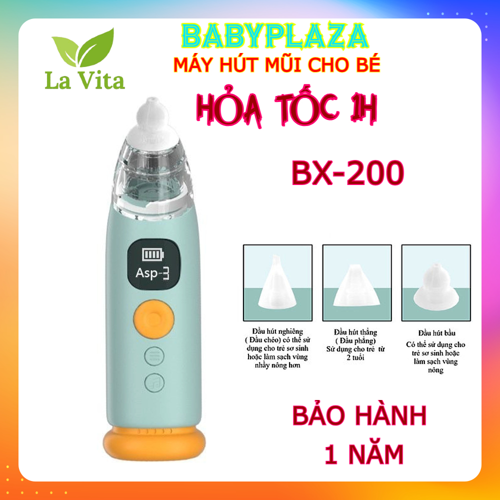 [Hỏa Tốc] Máy hút mũi La Vita BX-002 cho bé và người lớn 3 mức độ hút có nhạc, chính hãng - Dụng ...