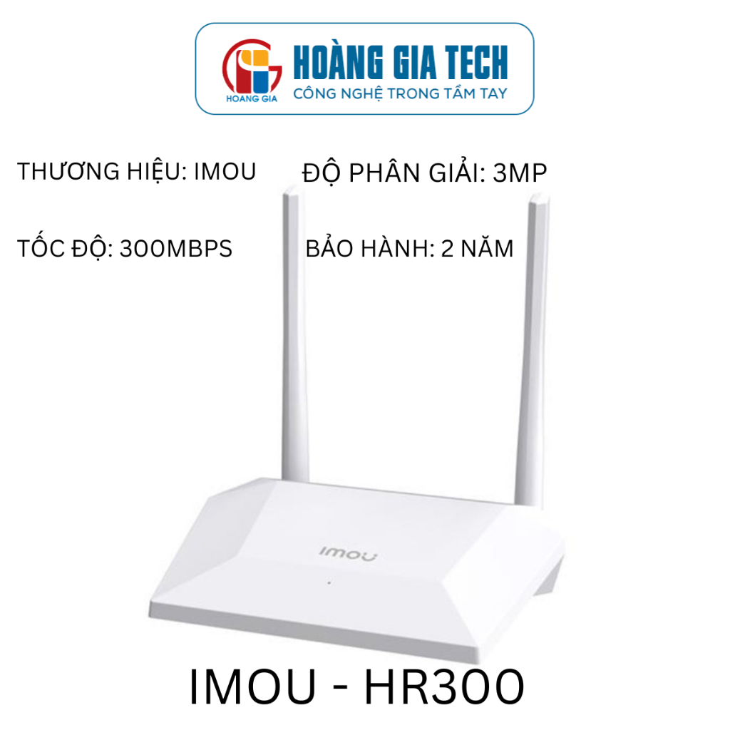 Thiết bị mạng Router WiFi IMOU HR300 chuẩn N 300Mbps chính hãng ...