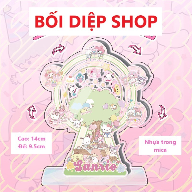 Sanrio Standee đu quay trang trí Melody Kuromi Hello Kitty Pochacco ...