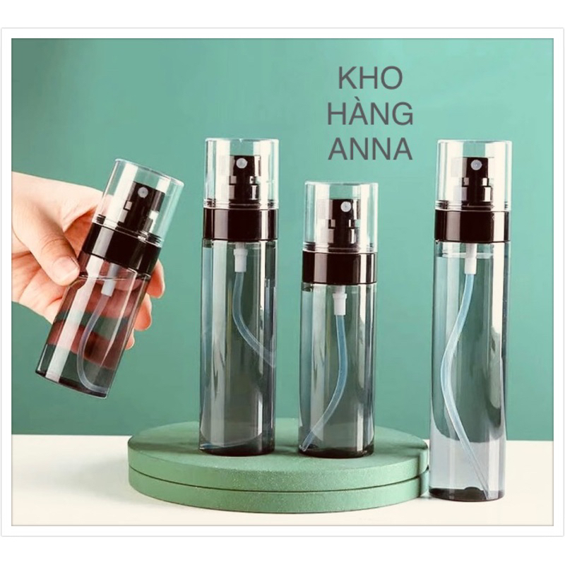 CHAI LỌ XỊT GIỌT BODY MIST - Chai xịt sương XÁM ĐEN chiết mỹ phẩm 100ml ...