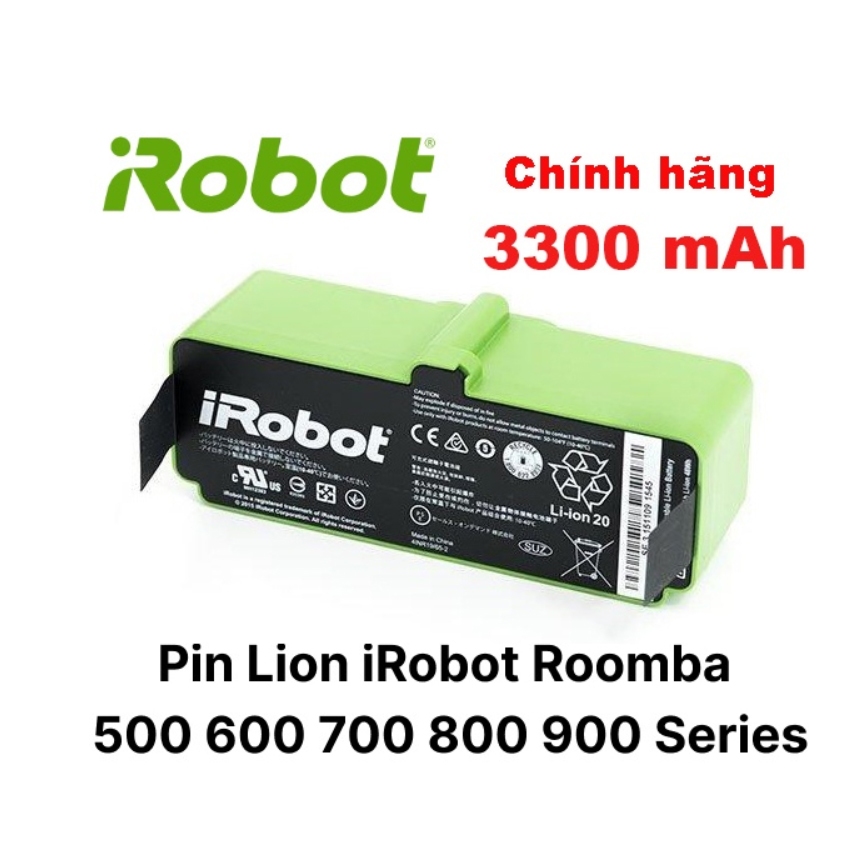 Pin irobot Roomba 3300mAh Chính Hãng 960 961 980 980 770 771 780 790 ...