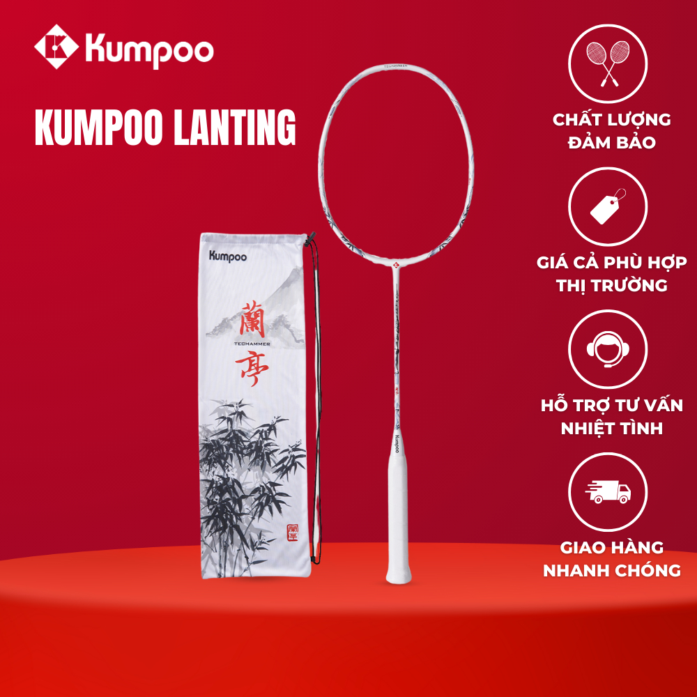 [CHÍNH HÃNG-BẢO HÀNH] Vợt Cầu Lông Kumpoo Lanting Căng Sẵn 11kg,Tặng ...