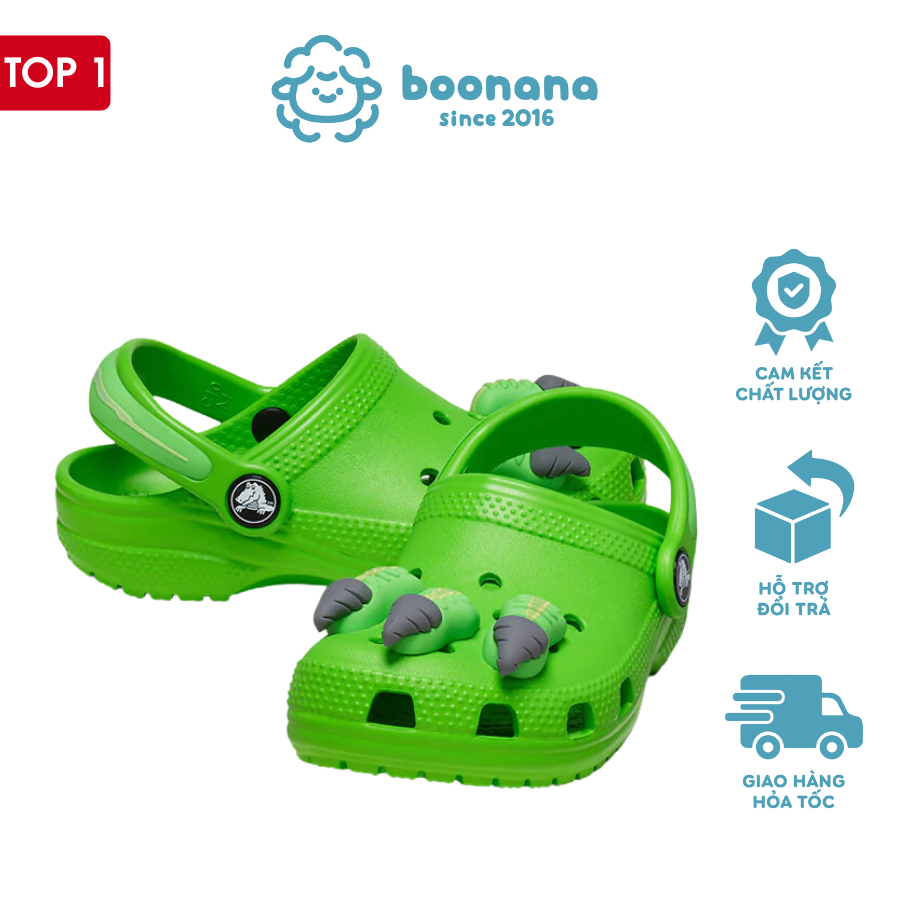 Dép crocs Khủng Long Xanh cho bé đế mềm, êm chân - Hàng chính hãng ...