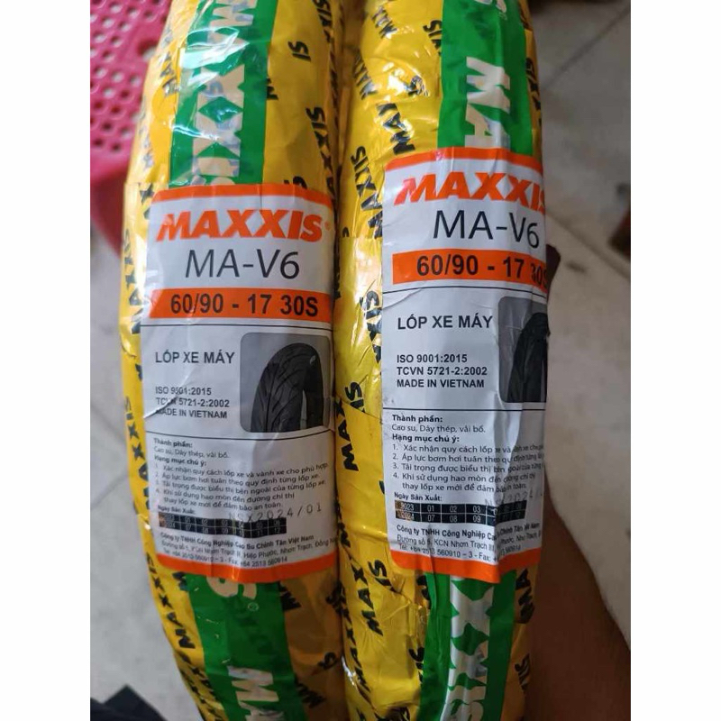 Vỏ Lốp xe Maxxis gai xương cá, phượng hoàng MA-V6 ( xài ruột ) 60/90-17 ...