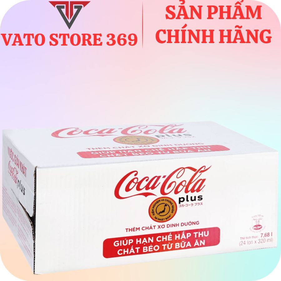 Nước ngọt có ga COCA COLA PLUS lon 320ml | Shopee Việt Nam