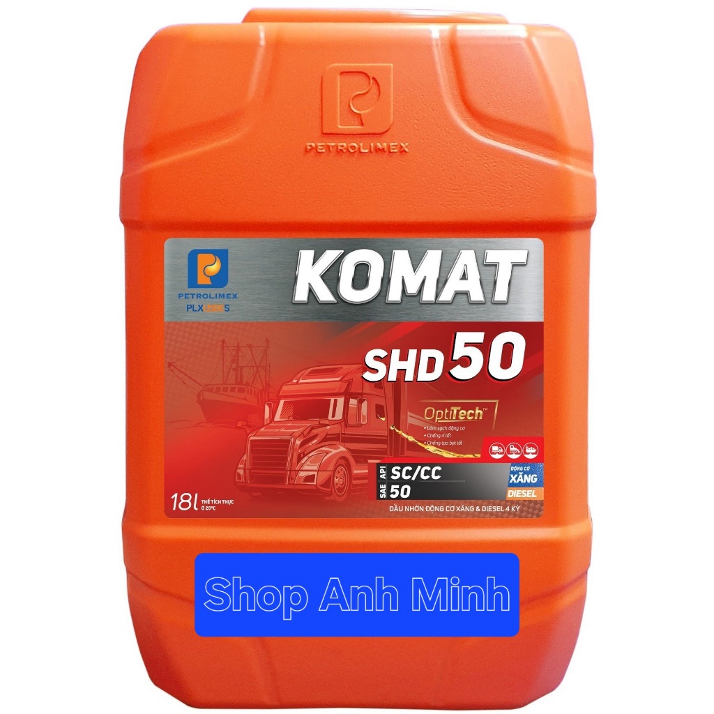 Dầu động cơ Petrolimex PLC KOMAT SHD50 máy xăng và máy dầu diezel ...