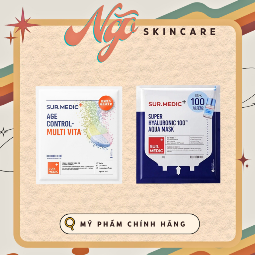Lẻ 1 Miếng Mặt Nạ Hỗ Trợ Dưỡng Da Sur.Medic Mask Mẫu Mới | Shopee Việt Nam