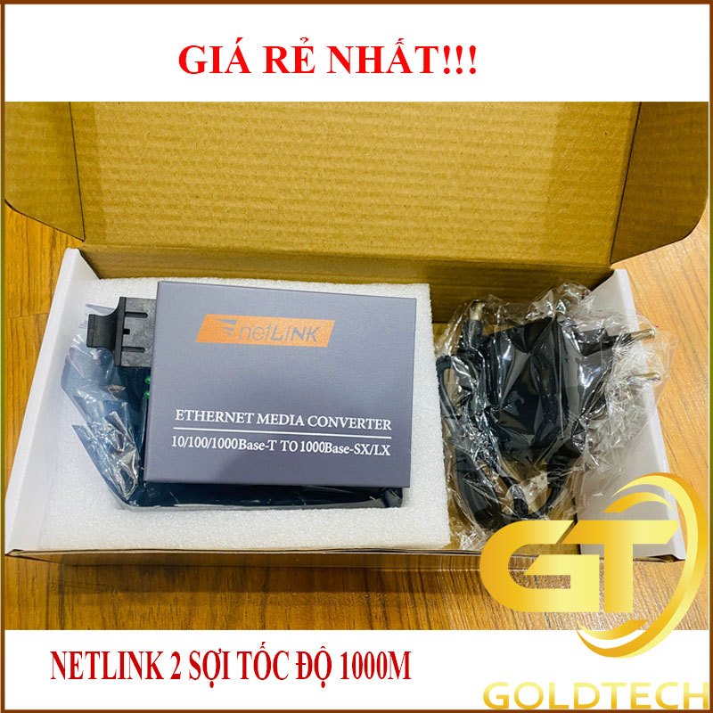 Converter Netlink 2 sợi , 1 sợi 1000M HTB-GS-03 20Km giá tốt, Bộ chuyển đổi quang điện 2 sợi ...