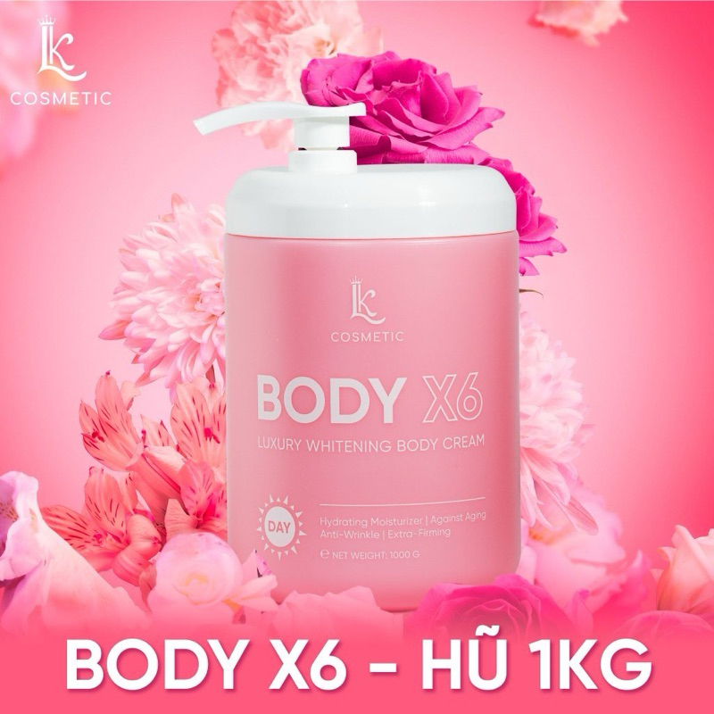 [Siêu trắng] Kem body x6 1kg linh kool, dưỡng trắng chuyên sâu, chống ...