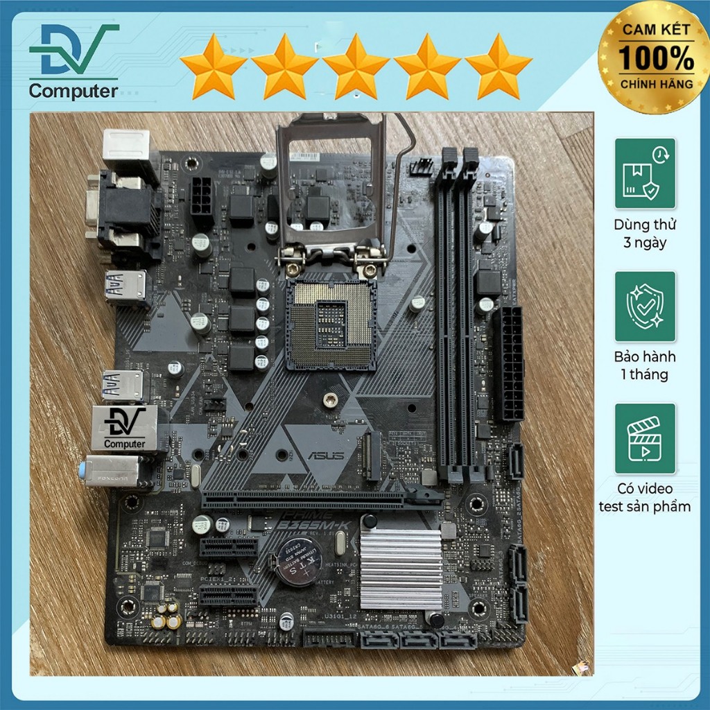 MAIN B365M-K hãng ASUS có cổng DVI hàng đẹp bảo hành 1 tháng | Shopee ...