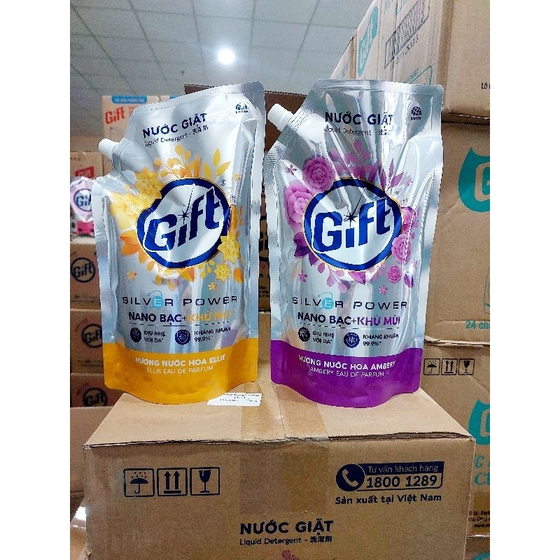 Nước Giặt Gift 3.6kg.Tích hợp hương nước hoa Pháp & Công nghệ NaNo Bạc ...