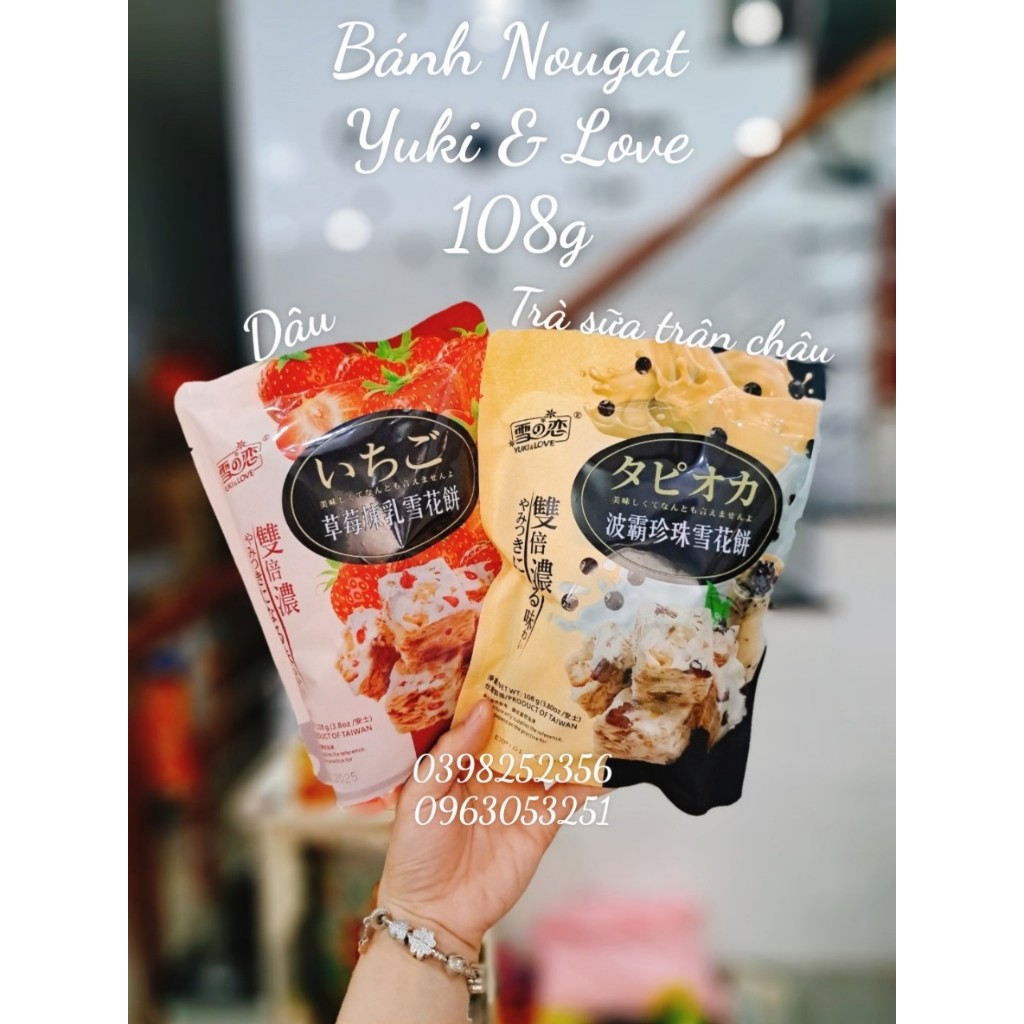 Bánh nougat bông tuyết Yuki &Love 108g Lý Trinh | Shopee Việt Nam