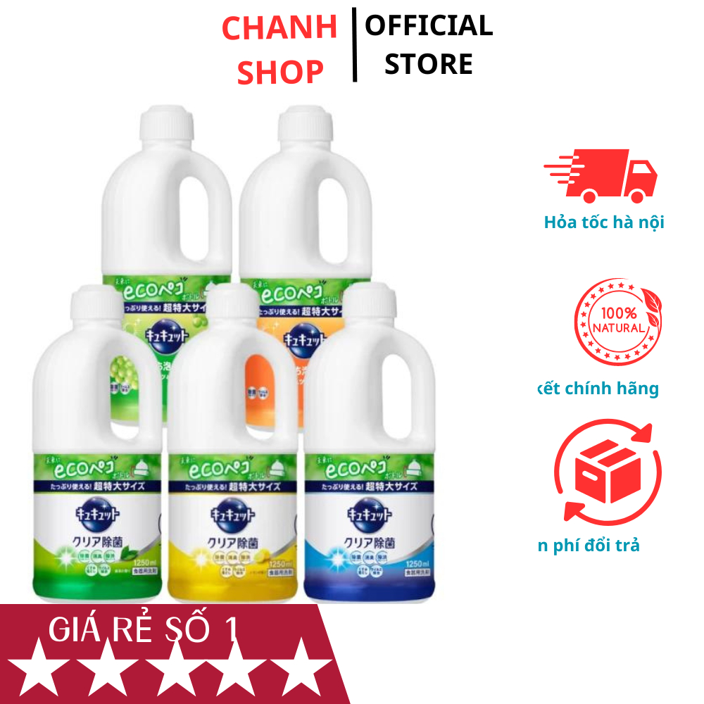 Nước rửa bát kao nhật mẫu mới 1250ml, Nước rửa chén kao nhật | Shopee Việt Nam