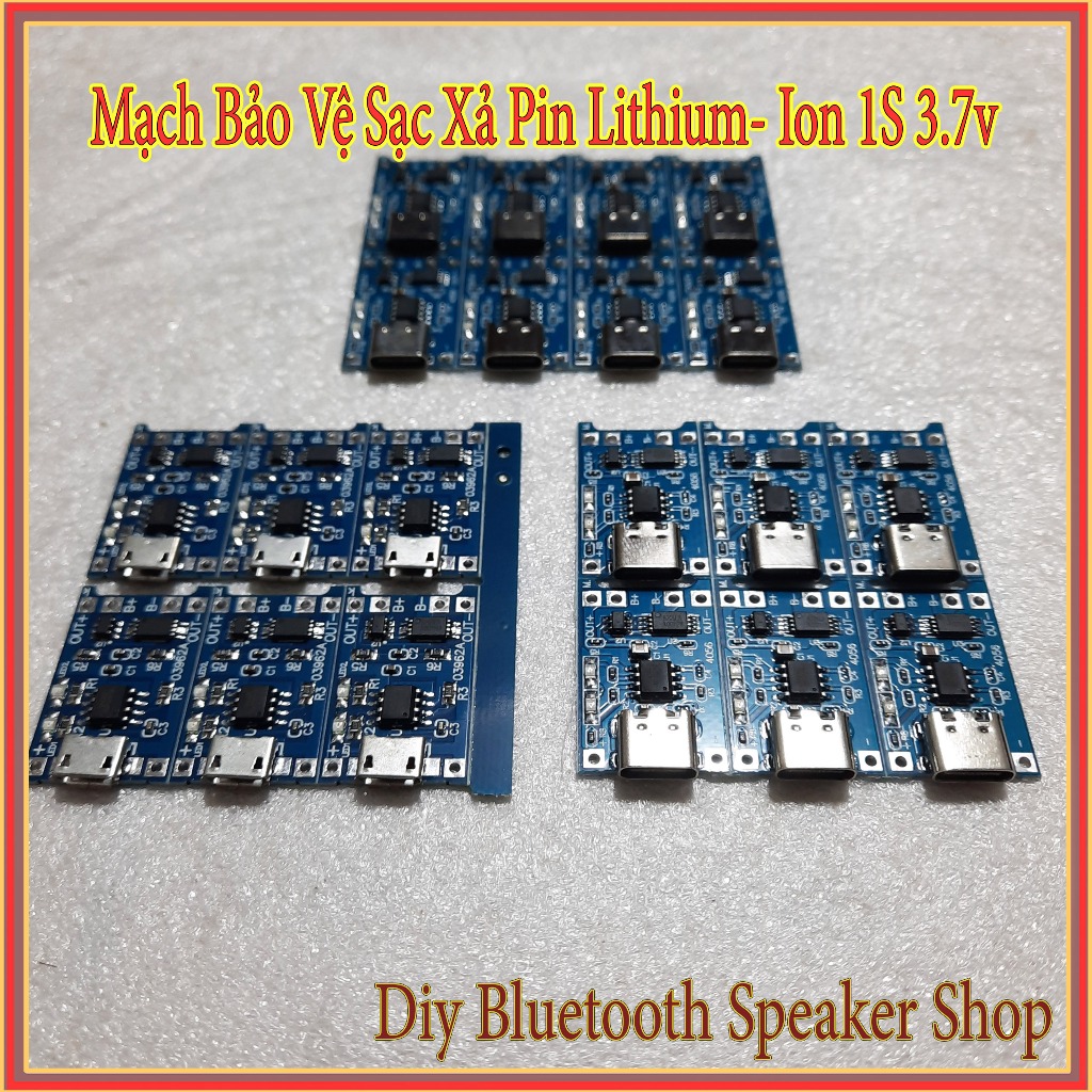 Mạch Sạc Pin TP4056 bảo vệ Sạc xả 1S 3V7 đến 4V2 | Shopee Việt Nam