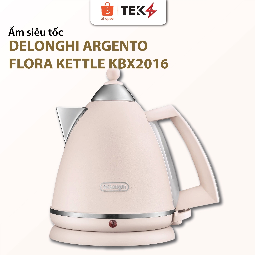 Ấm siêu tốc DeLonghi Argento Flora Kettle KBX2016 - Dung tích 1.7 lít ...
