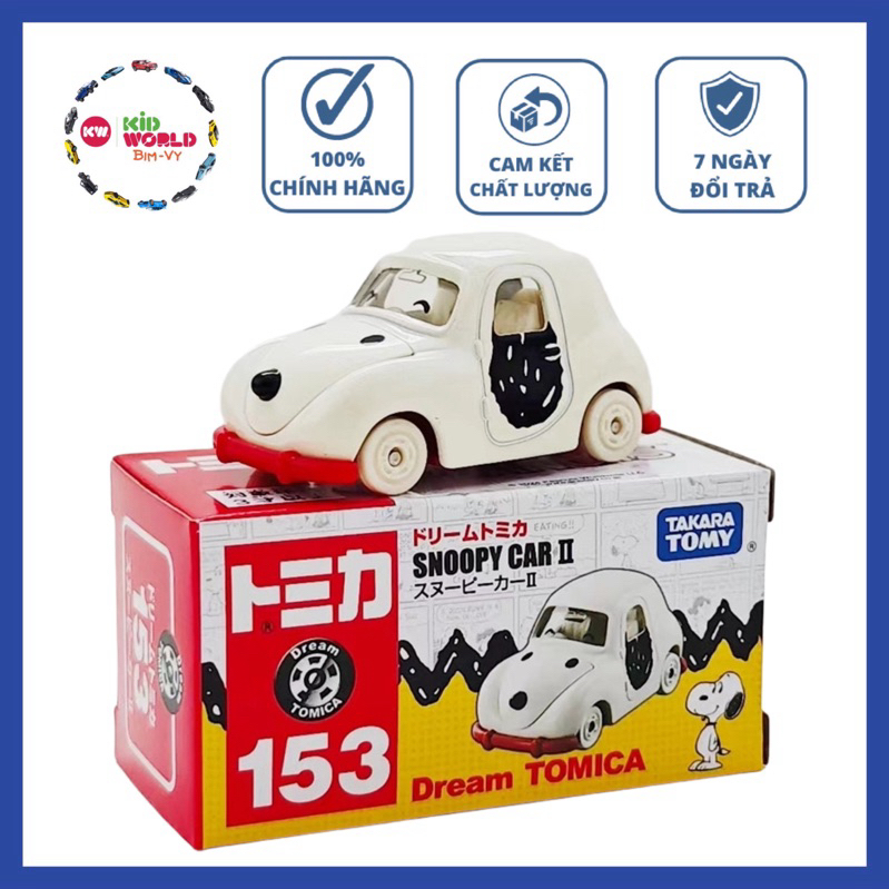 Xe mô hình Tomica Box Disney Snoopy Car II. No.153. | Shopee Việt Nam