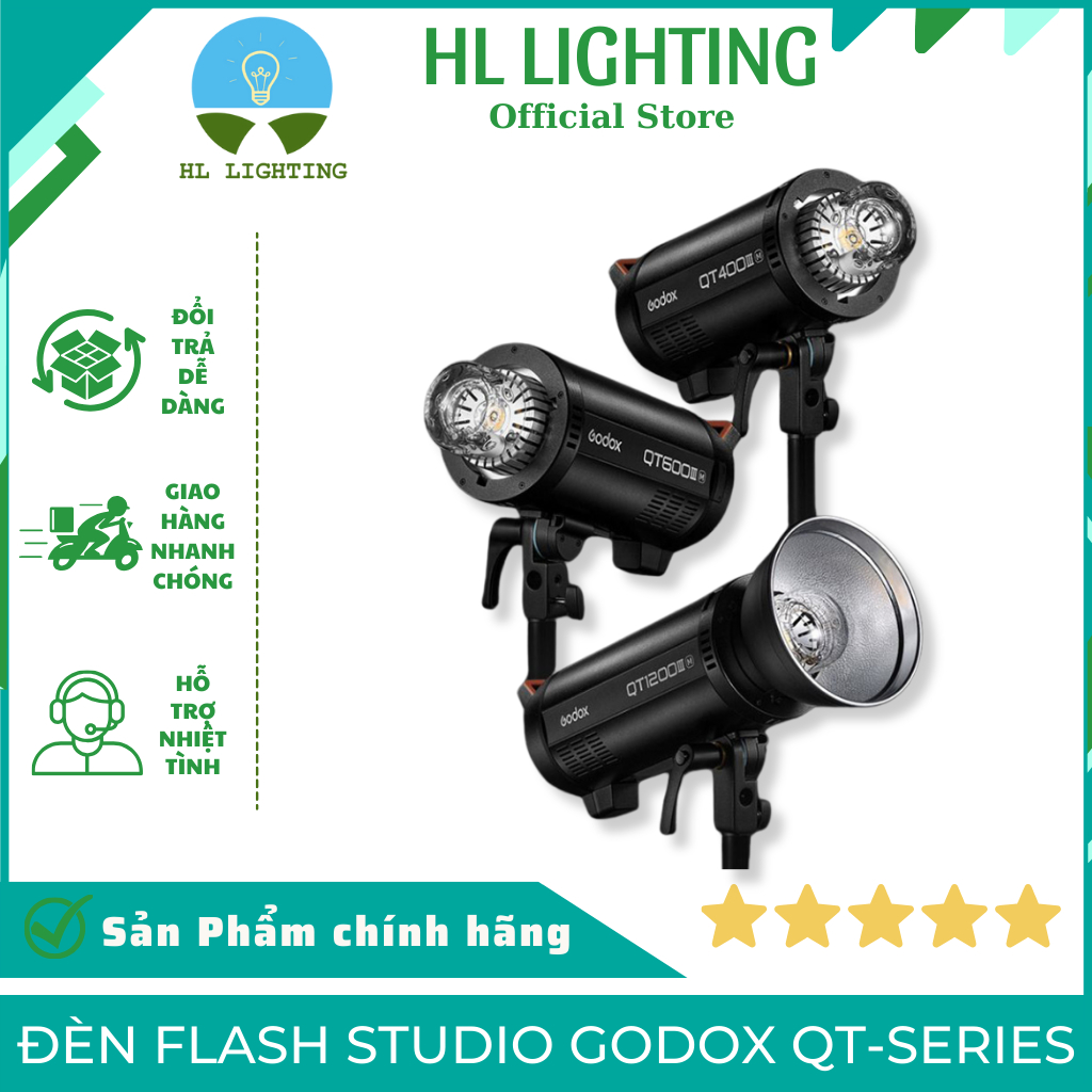 Đèn Flash Studio Godox QT 400III, QT600III, QT1200III - Hiệu Suất Cao ...