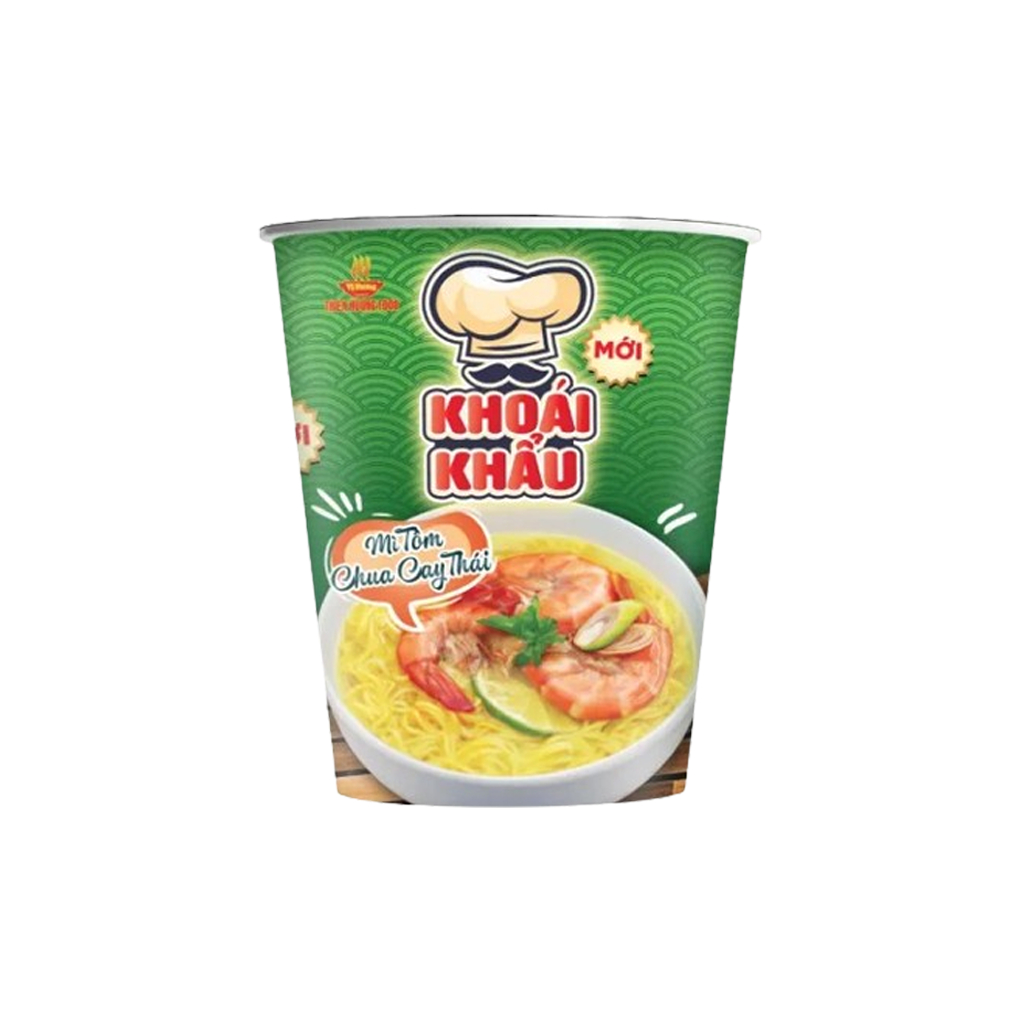Thùng 24 ly mì Khoái Khẩu tôm chua cay 65g | Shopee Việt Nam