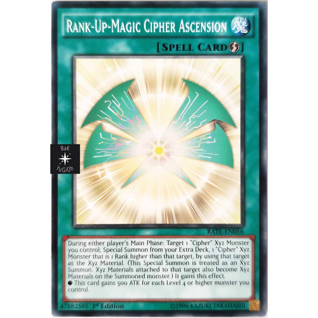[BaK Yu-Gi-Oh!] [Thẻ Bài Chính Hãng] Rank-Up-Magic Cipher Ascension |EN ...