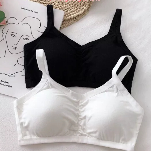Áo Bra 3 Dây Có Miếng Đệm Ngực Áo Lá 3 dây học sinh chất cao cấp free size 42kg mặc đẹp | Shopee ...