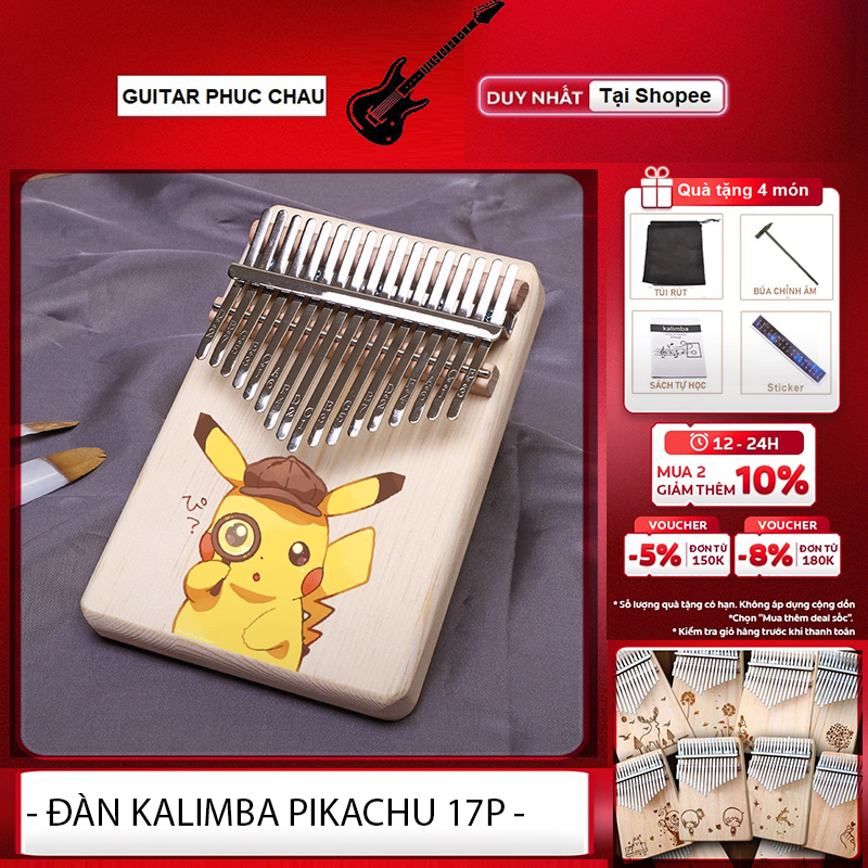 ĐÀN KALIMBA PIKACHU TẶNG 25 tab kalimba & HD chỉnh âm kalimba cho bạn ...