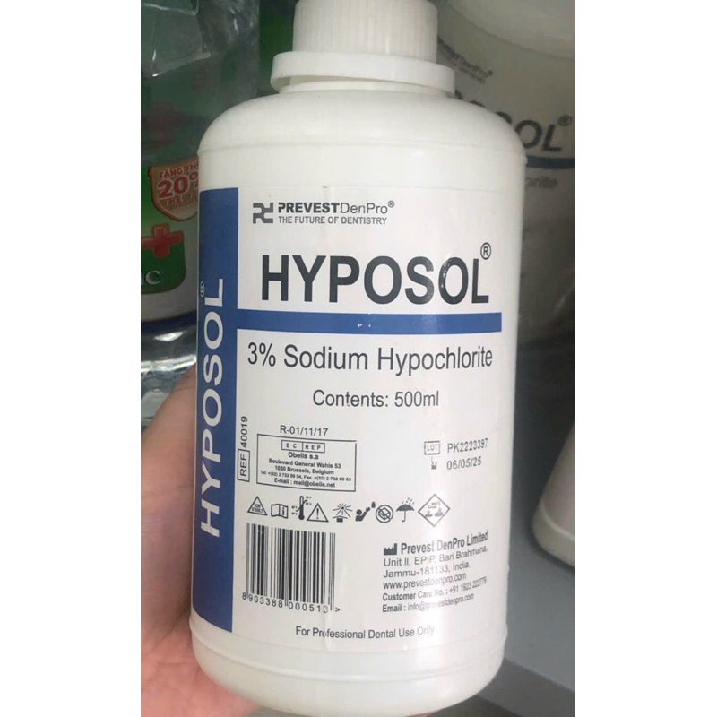 Dung dịch bơm rửa tủy Hyposol 3% NAOCL | Shopee Việt Nam