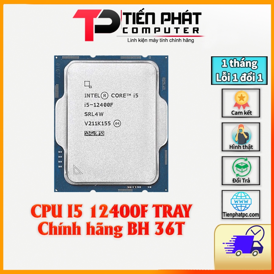 Vi xử lý CPU Intel Core i5 12400F Hàng Tray Không FAN - BH 36T | Shopee ...