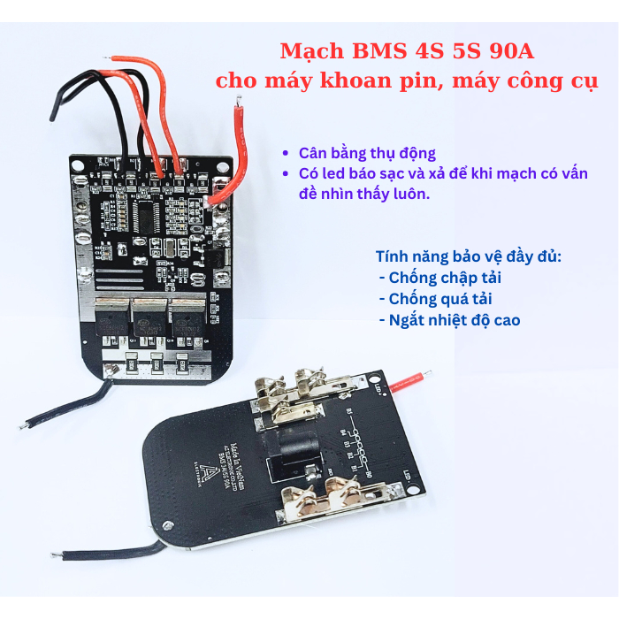 Mạch BMS 4S 5S 90A makita cho máy khoan pin, máy công cụ G2-T2 | Shopee Việt Nam