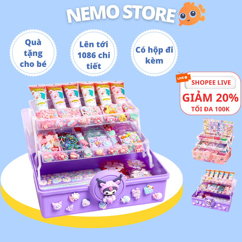 Bộ kem keo dán thẻ Goo NEMO STORE đồ chơi tự làm quà tặng cho người ...