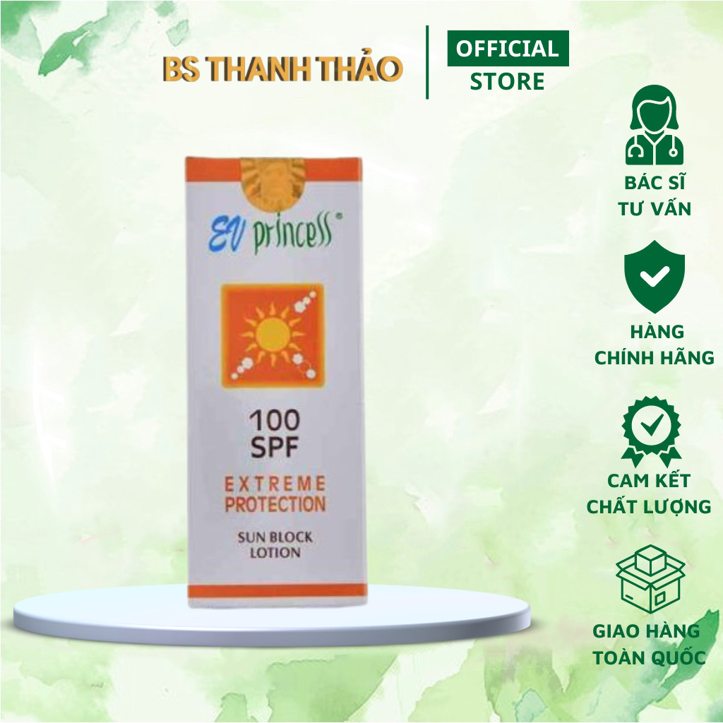 Kem Chống Nắng Bảo Vệ Da EV Princess SPF 100 Sun BLock Lotion (60ml ...